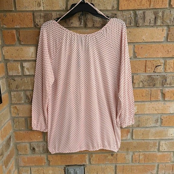 Chelsea & Theodore | Tops | Chelsea Theodore Womens Top Blouse Pink ...